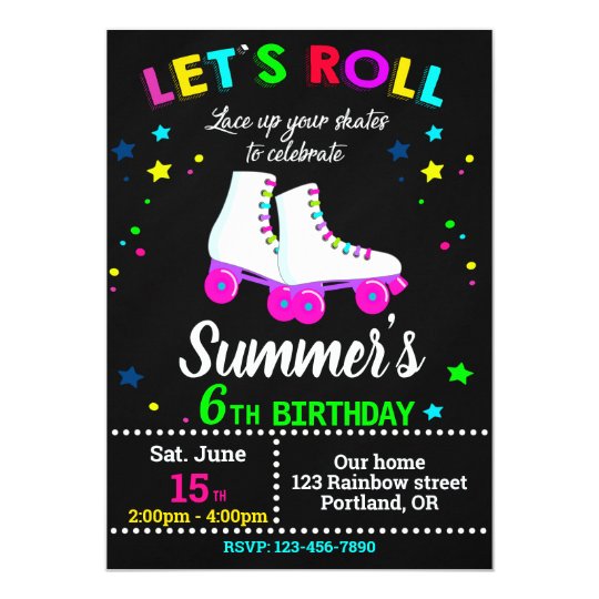 Roller skate birthday invitation Skating party | Zazzle.com.au Roller skate birthday invitation Skating party | Zazzle.com.au