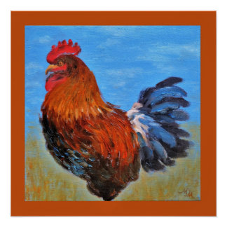 Rooster Art, Posters & Framed Artwork | Zazzle.com.au