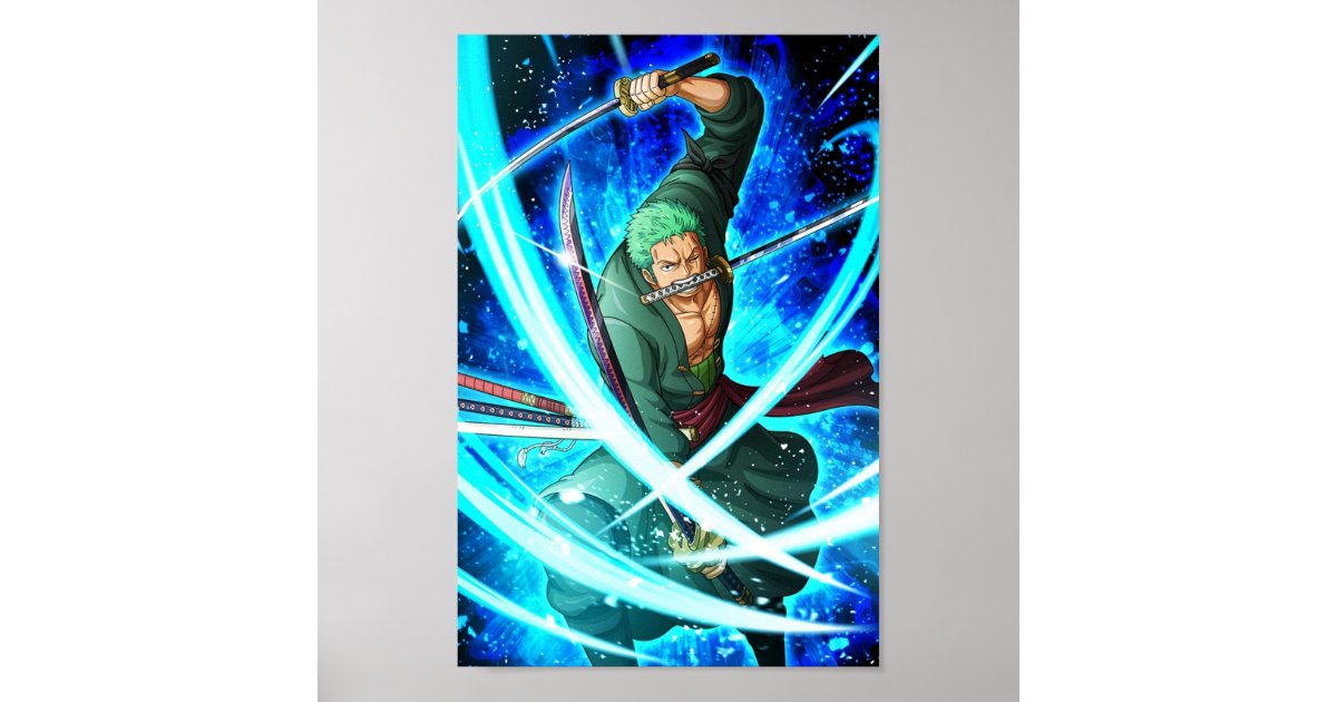Roronoa Zoro one piece Poster | Zazzle