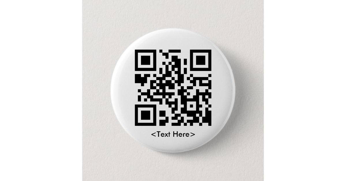 Round QR Code Button | Zazzle