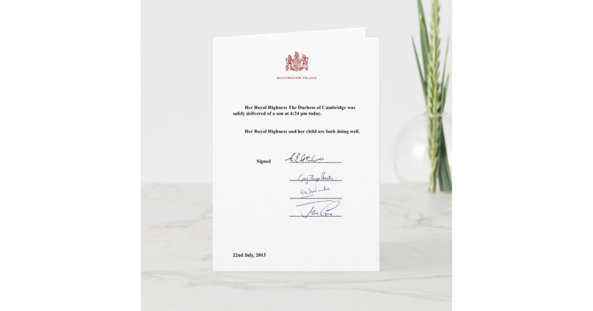 Royal Birth Announcement | Zazzle