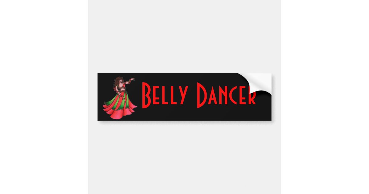Ruby Belly Dancer Bumper Sticker | Zazzle