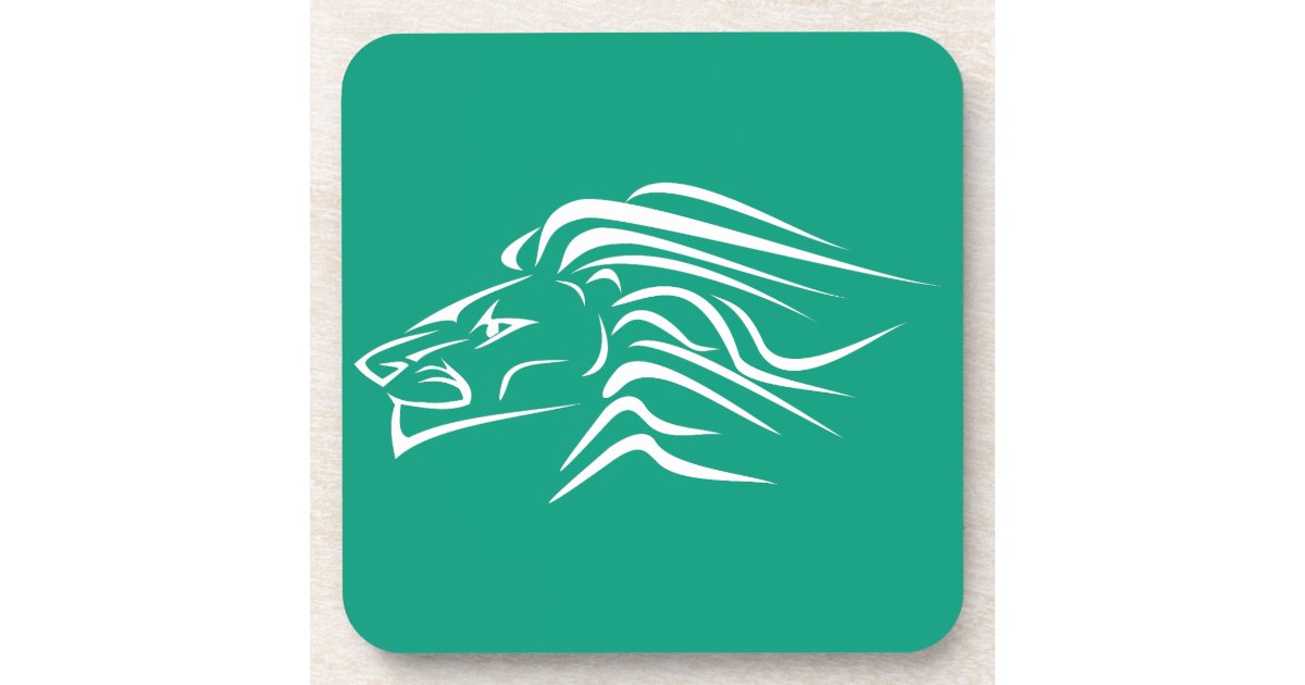 Running Lion Coster Custom Colours Coaster | Zazzle