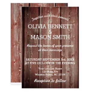 Rustic Barn Door Wedding Invitations | Zazzle.com.au