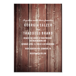 Rustic Barn Door Wedding Invitations | Zazzle.com.au