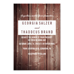 Rustic Barn Door Wedding Invitations | Zazzle.com.au