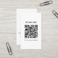 Rustic Cookie Stack Leave a Review QR Code Business Card | Zazzle