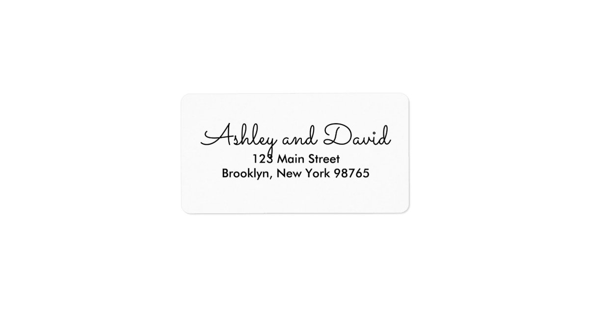 Rustic Elegant Return Address Label | Zazzle
