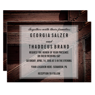 Rustic Barn Door Wedding Invitations | Zazzle.com.au