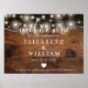 Rustic Wood String Lights Wedding Welcome Sign | Zazzle