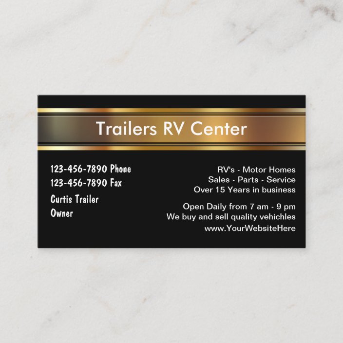 RV Trailer Business Cards | Zazzle.com.au