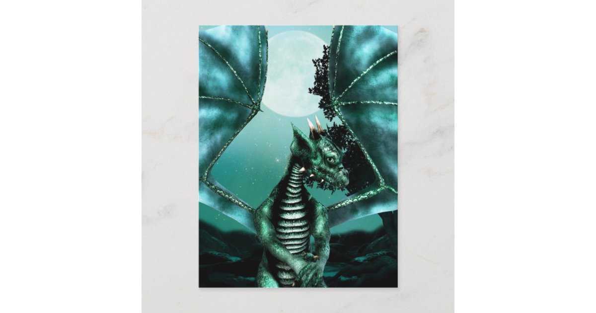 Sad Dragon Postcard | Zazzle