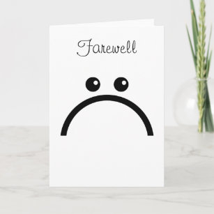 Sad Goodbye Cards | Zazzle AU