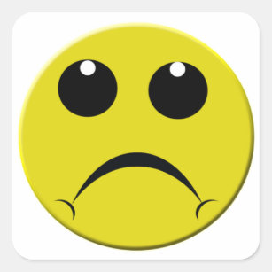 Sad Face Stickers | Zazzle AU