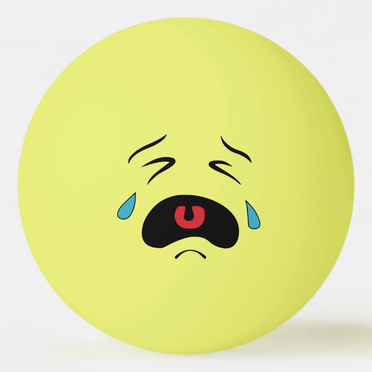 Sad Ping Pong Ball | Zazzle