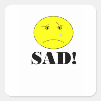 Sad Face Stickers | Zazzle.com.au