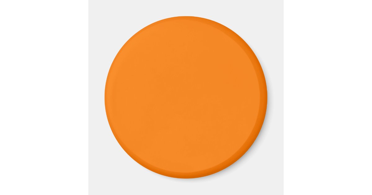Safety Orange Solid Colour Magnet | Zazzle