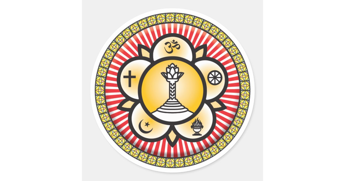 Sai Baba Icon Classic Round Sticker | Zazzle