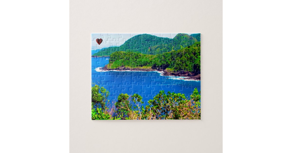 Samoa Beach Scene Jigsaw Puzzle | Zazzle