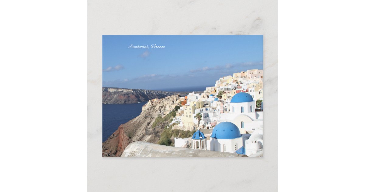 Santorini, Greece, Postcard. Island, Postcard | Zazzle