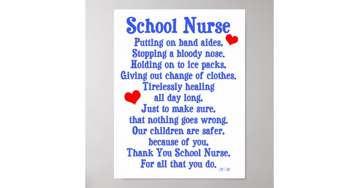 School Nurse Poster | Zazzle