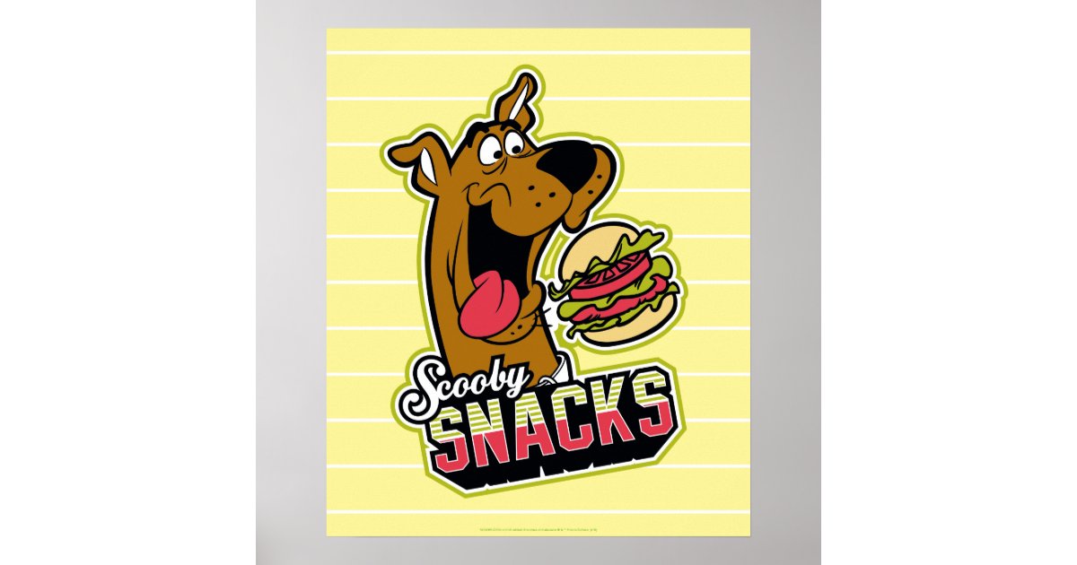 Scooby-Doo "Scooby Snacks" Logo Poster | Zazzle