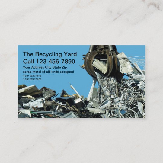 Scrap Metal Recycling Yard Business Card | Zazzle.com.au