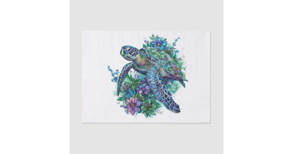 Sea Turtle8 Tissue Paper | Zazzle