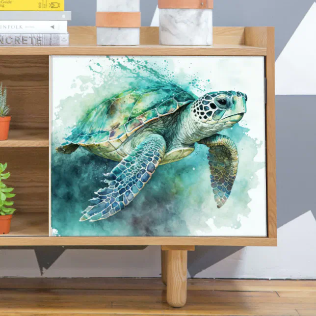 Sea Turtle and Bubbles Decoupage Tissue Paper | Zazzle