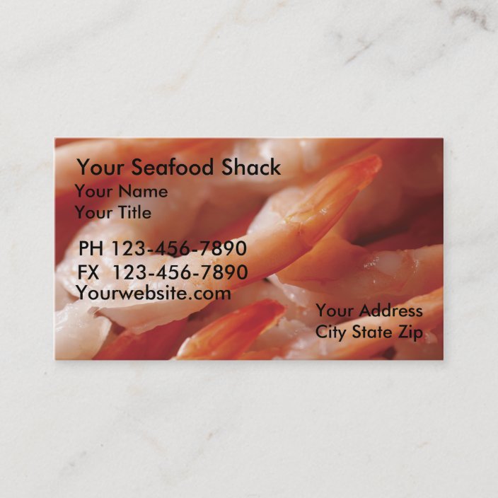 Seafood Business Cards | Zazzle.com.au