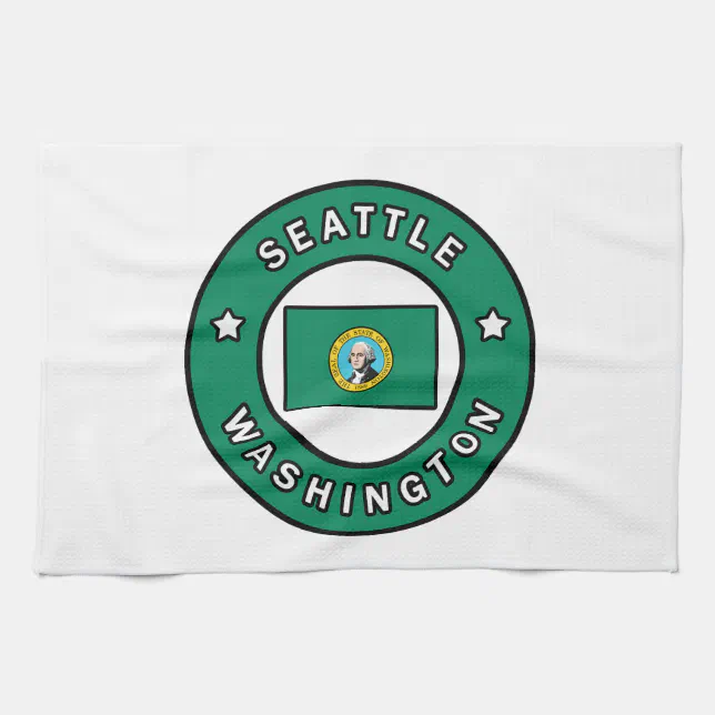 Seattle Washington Tea Towel | Zazzle