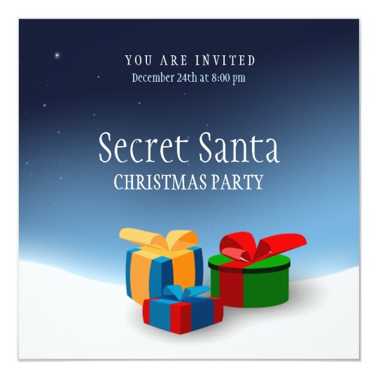 Secret Santa Party invitation | Zazzle.com.au