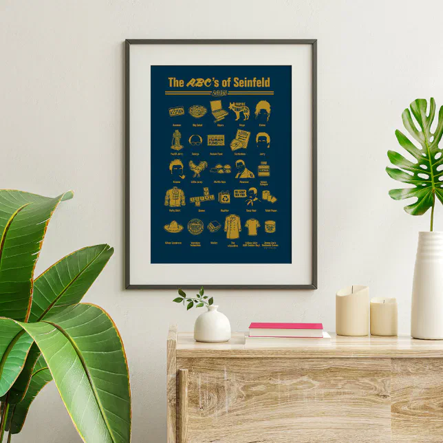 Seinfeld | The ABC's of Seinfeld Infographic Poster | Zazzle