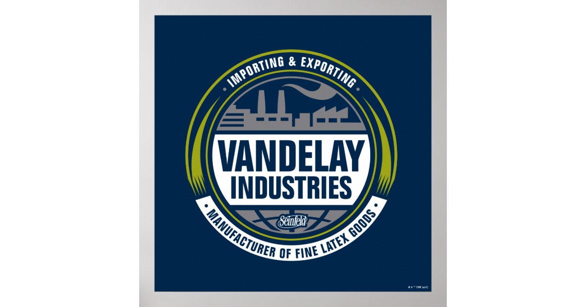 Seinfeld | Vandelay Industries Logo Poster | Zazzle