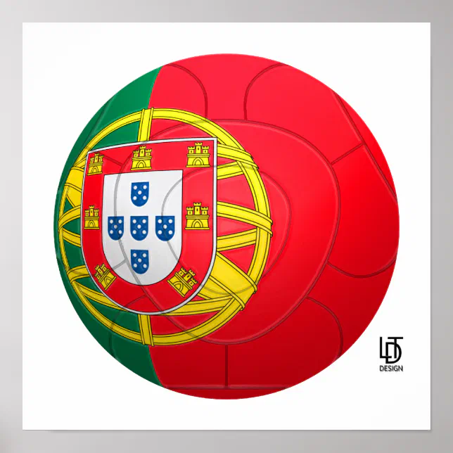 Selection of Quinas - Portugal Football Poster | Zazzle