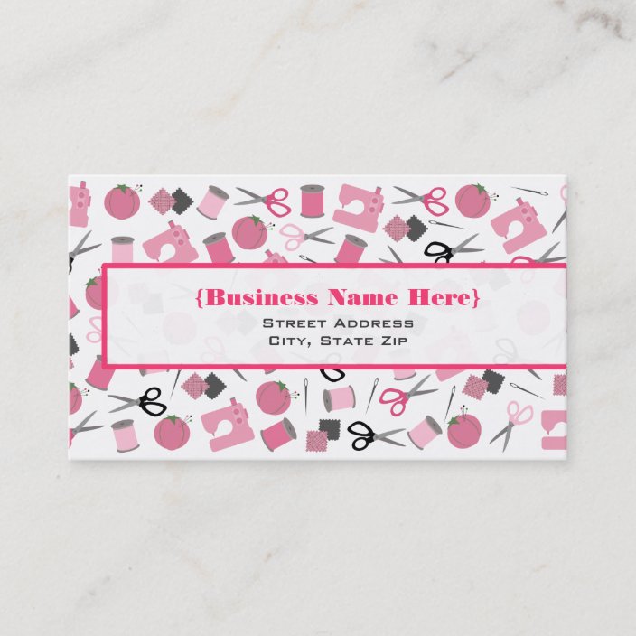 Sewing Themed Business Card | Zazzle.com.au