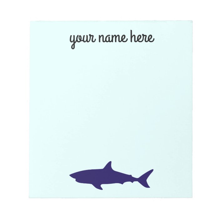 Shark Personalized Stationery Notepad | Zazzle.com.au