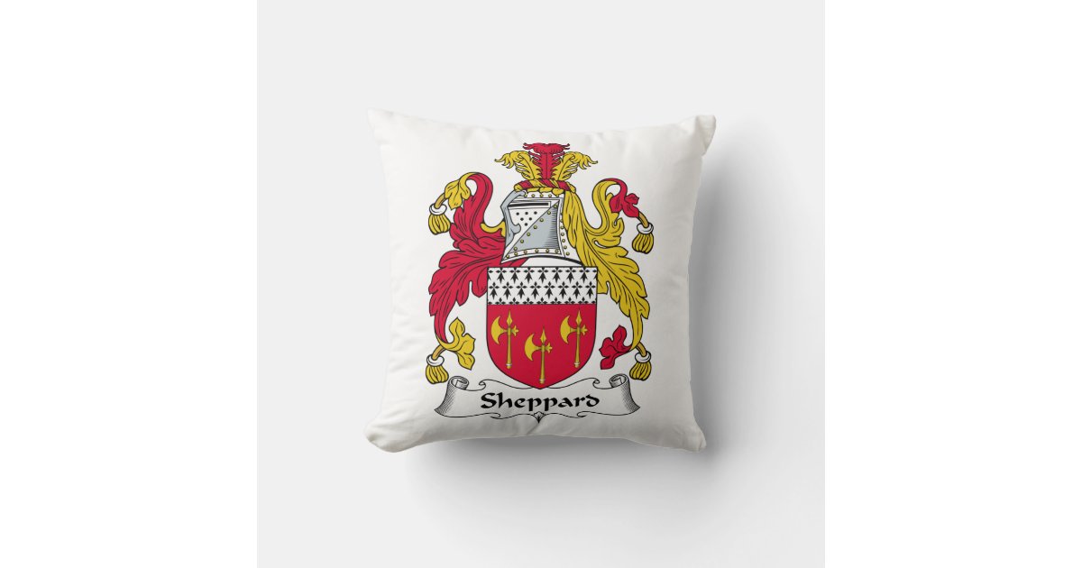 Sheppard Family Crest Cushion | Zazzle