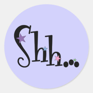 Shhh Stickers | Zazzle AU