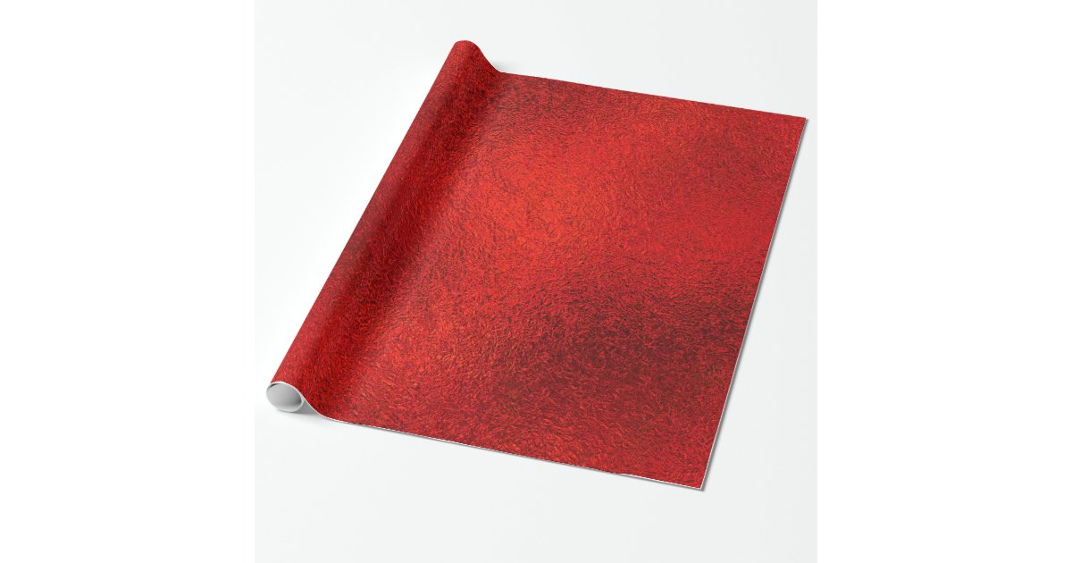 Shiny Red Christmas WRAPPING PAPER | Zazzle