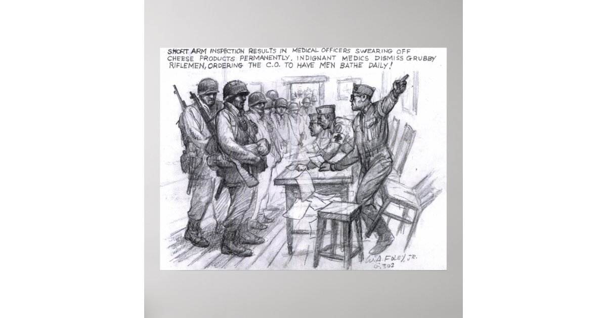 Short-arm inspection poster | Zazzle