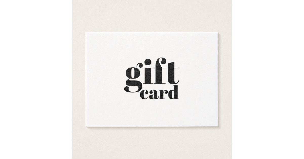simple gift card | Zazzle