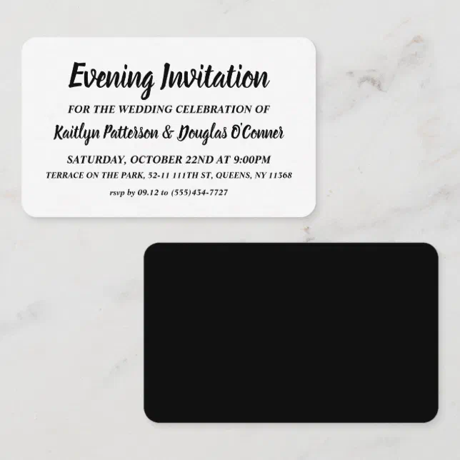 Simple & Modern, Evening Event Ticket Invitation | Zazzle