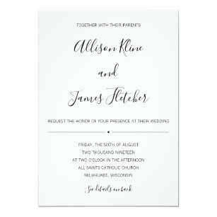 Two Sided Wedding Invitations | Zazzle.com.au