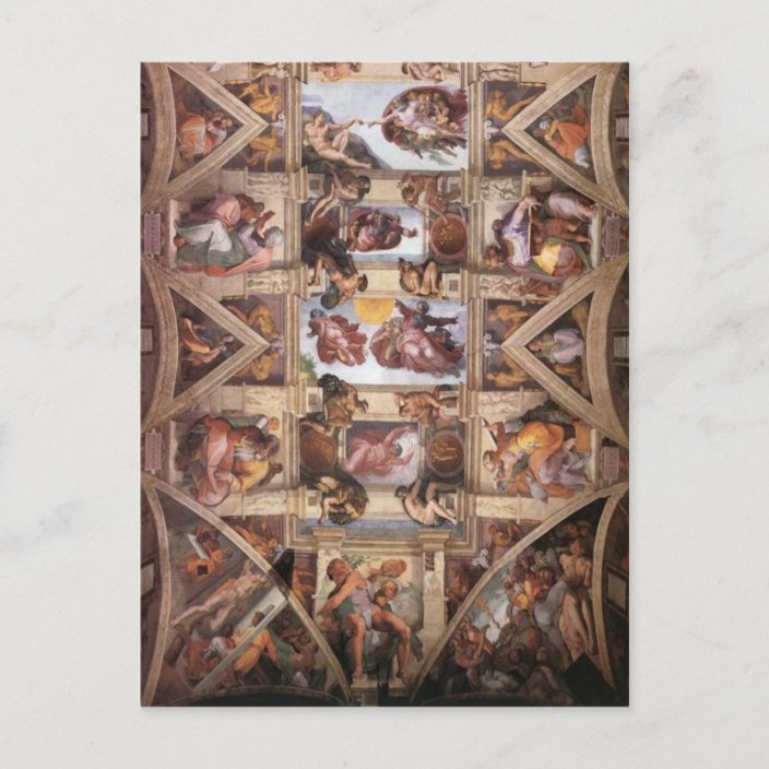Sistine Chapel Ceiling Postcard | Zazzle.com.au