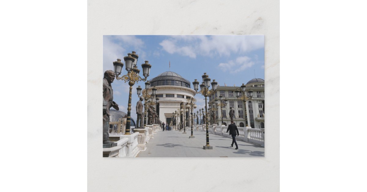 Skopje, North Macedonia Postcard | Zazzle