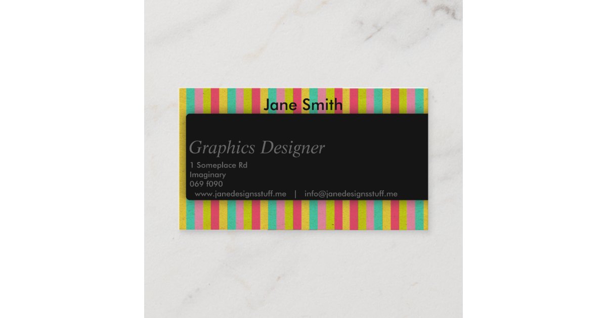 Sleek Shadow for Designers Business Card | Zazzle