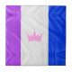 SlipperyJoe's drag culture pride flag purple spiri Ceramic Tile | Zazzle
