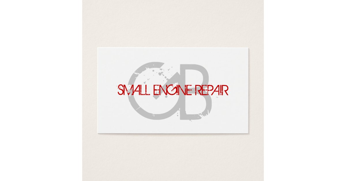 Small Engine Repair Business Cards | Zazzle