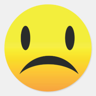 Happy And Sad Faces Stickers | Zazzle AU